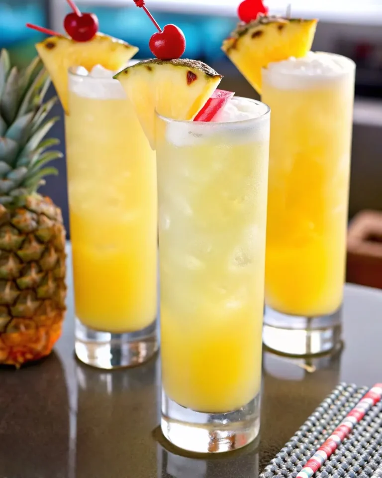 Pineapple Breeze Cocktail – Creamy Tropical Island Drink