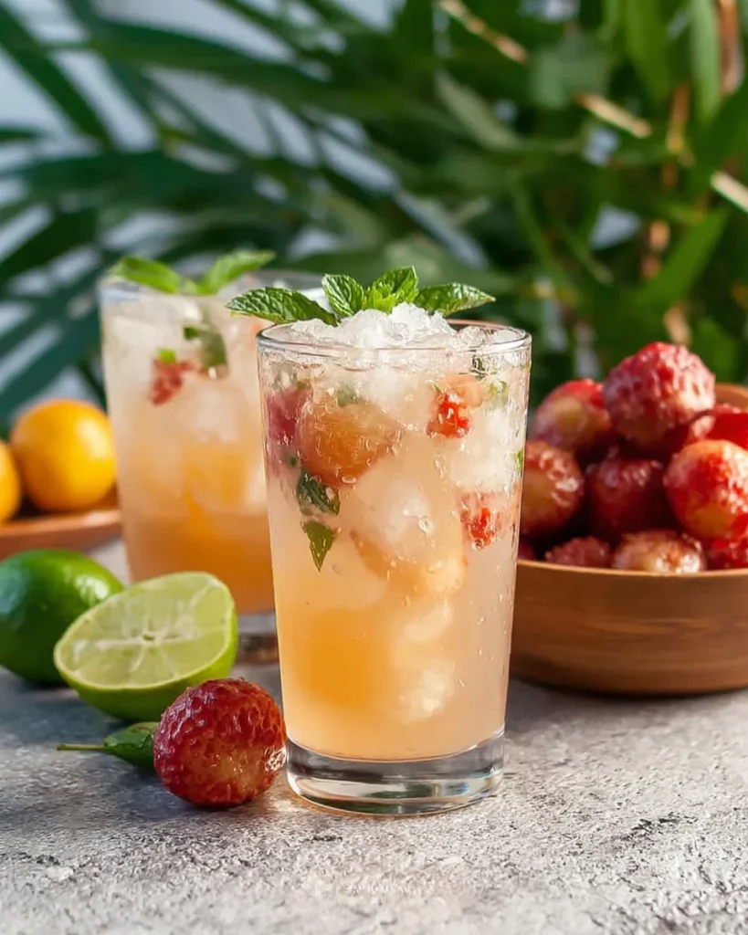 Lychee Lime Fizz Mocktail – 1Quick, Refreshing, DRIKS