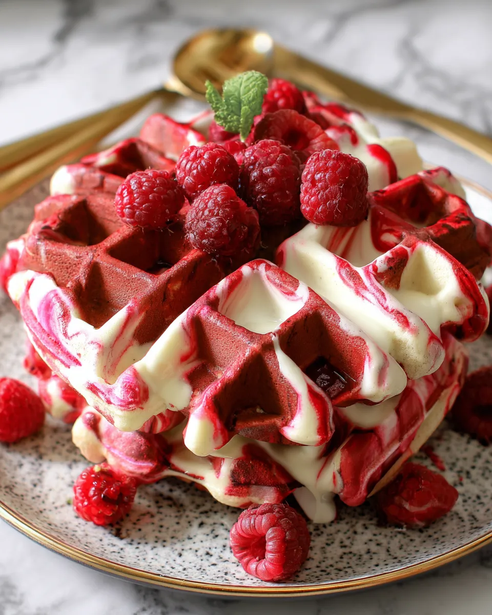 Red Velvet Marble Waffles: A Delightful Breakfast Treat