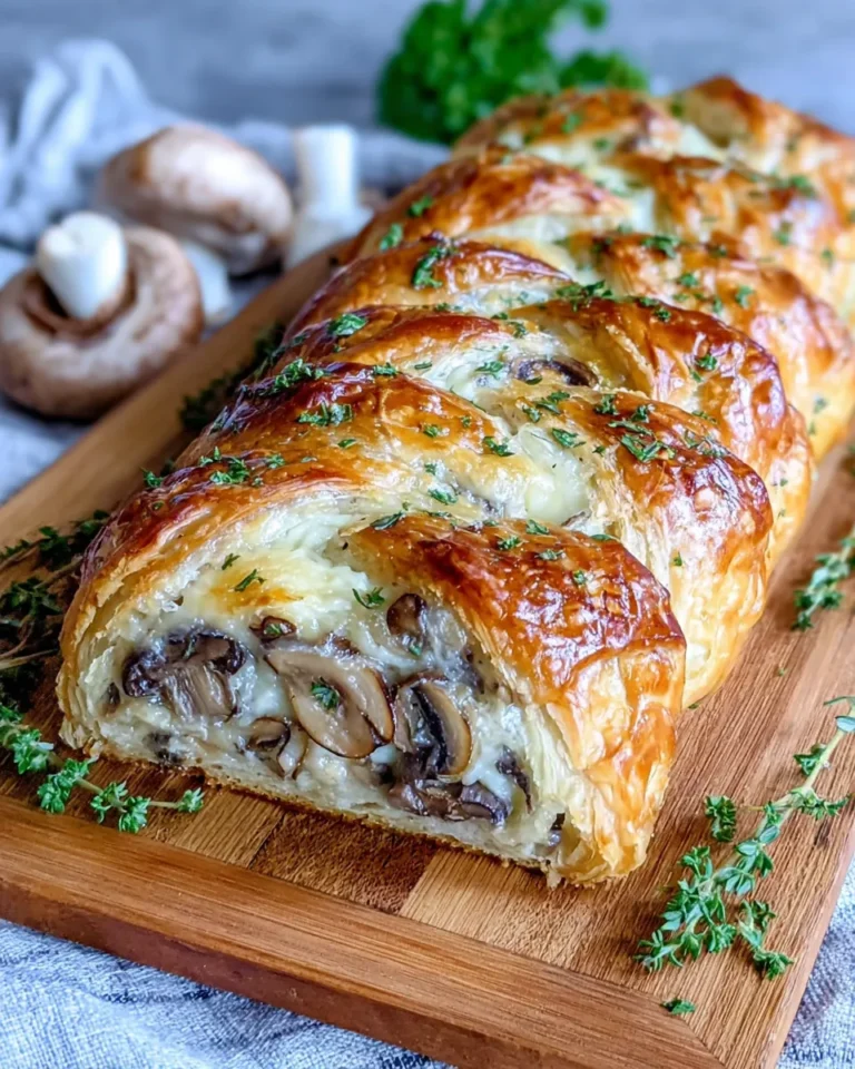 Mushroom Puff Pastry Braid – Irresistible 5-Star App