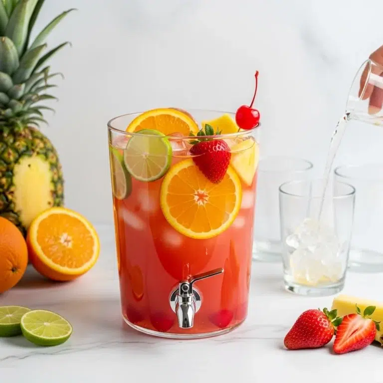 Party Punch Recipe Easy 5-Minute Irresistible Tropical Drink